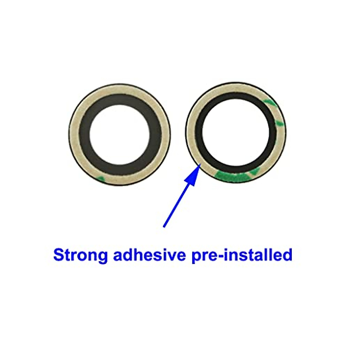 YUYOND 2pcs OEM Original Rear Back Camera Glass Lens Replacement For iPhone 13 and For iPhone 13 Mini With Adhesive Preinstalled Included Repair Tools (Not for 13 pro / 13 pro max)