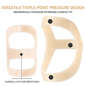 CAGSIG Oval Finger Splints, 5PCS Oval Trigger Finger Splint for Trigger/Mallet/Arthritis/Straightening, Trigger Finger Brace for Thumb Middle Pinky or Ring Finger -Size 6,7,8,9,10