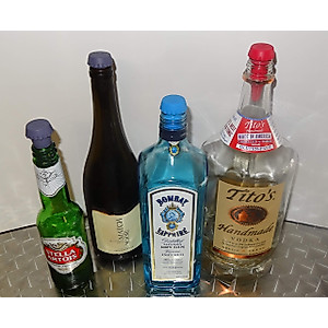 Brew Stopper 6 Pack Ideal Wine Stopper Beer Stopper Spirt Compare to Rabbit Wine Stopper champagne stopper Model: BStop6 (Home & Kitchen)