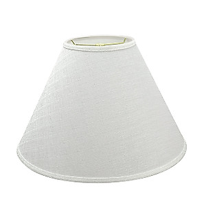 Aspen Creative 32773 Transitional Hardback Empire Shaped Construction Off White, 18" Wide (7" x 18" x 12 1/2") Spider Lamp Shade