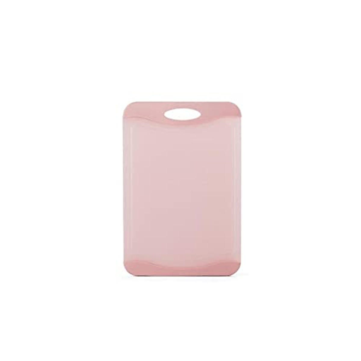 WHLONG Chopping Board-Plastic Chopping Board- for Kitchen with Juice Grooves， Non-Porous Easy to Grip Cutting Boards ( Color : Pink )