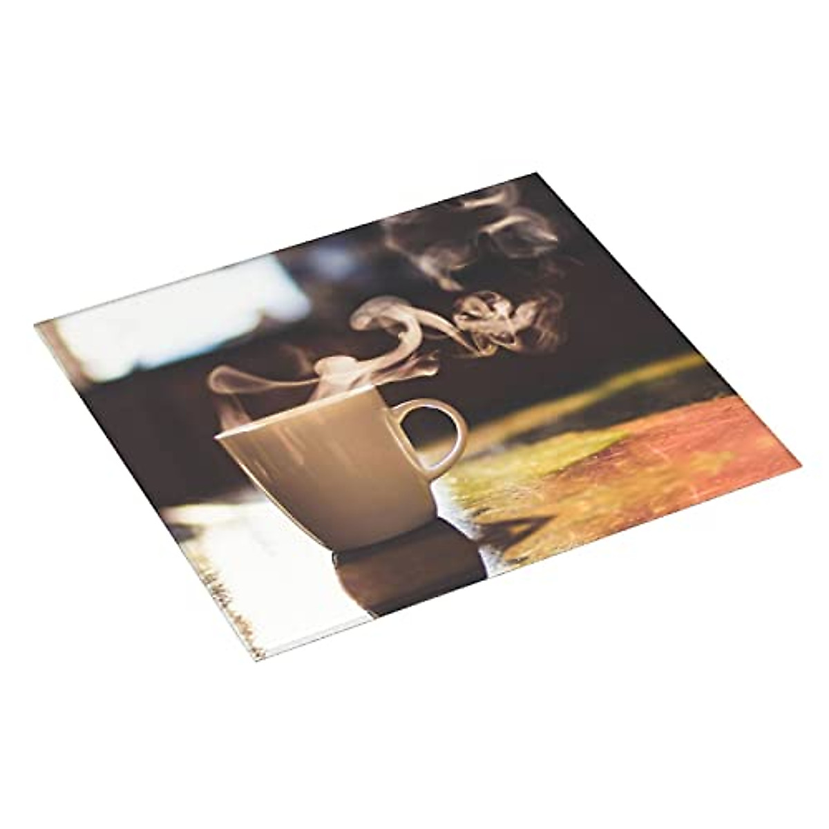 Hot coffee Printed Drying Mat For Kitchen Ultra Absorbent Microfiber Dishes Drainer Mats Non-Slip Silicone Quick Dry Pad - 18 X 16inch