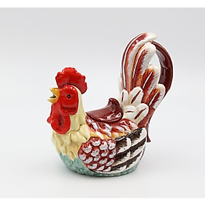 Appletree Design A Day in the Country Rooster Teapot, 7-1/2-Inch