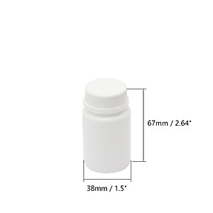 Aicosineg 20Pcs 2.12oz Lab Dropping Bottles PE Plastic Bottles Lab Eye Dropper Bottles Squeezable Eye Liquid Drop Bottle Small Mouth Drop Bottles Sample Seal Storage Bottles with Cap for Travel White