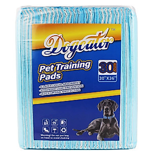 Dogcator Dog Pee Pads Extra Large 30"x36", 30 Count Super Absorbent Pee Pads for Dogs, Disposable Urine Bed Pads for Doggie, Thicken XXL Puppy Pads, Piddle Pads X-Large for Indoor, Outdoor Use