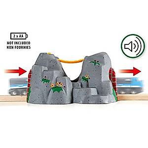 BRIO World - 33481 Adventure Tunnel - Interactive Toy Train Accessory for Kids | Enhances Motor Skills | Compatible with All BRIO Train Sets | FSC-Certified Beech Wood | Ideal for Ages 3 and Up