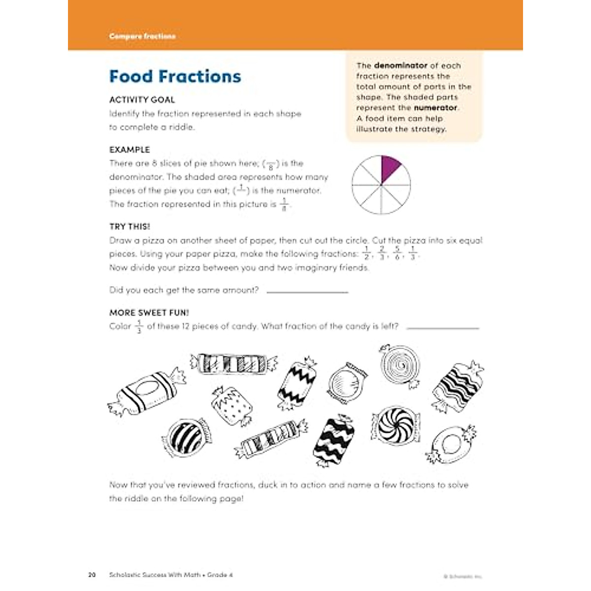 Scholastic Success with Math Grade 4 Workbook