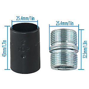 Wire Shelf Clip Set ZZLZX 20PCS Black Shelf Lock Clips and 2PCS Pole Connector for 1 Inch Post Shelving, Wire Shelving and Pole Connector