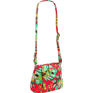 Vera Bradley Women's Hadley Crossbody Falling Flowers Crossbody Bag