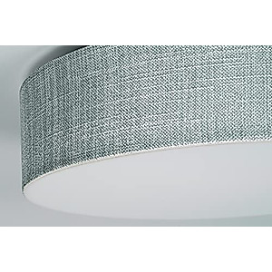 Aspect ALDF2032LAJD1GY Ashland LED Flush Mount, 20", Grey Linen