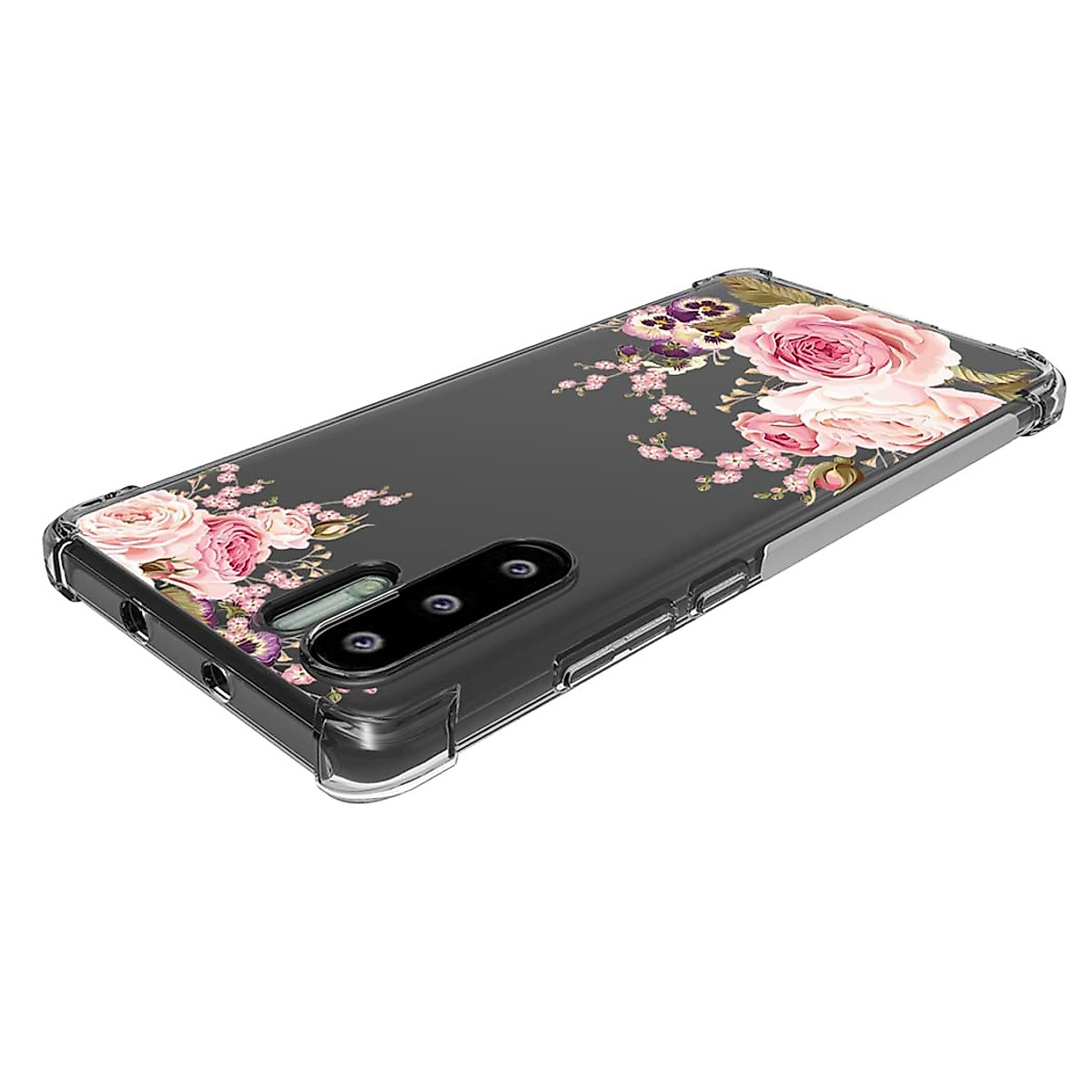 Yerebel Case for Huawei P30 Pro VOG-L29 VOG-L04 Cute Case, Clear Flexible Bumper TPU Soft Rubber Silicone Cover Phone Case for Huawei P30 Pro (roseflower)