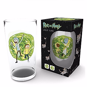 GB eye Rick & Morty Portal 400ml Glass