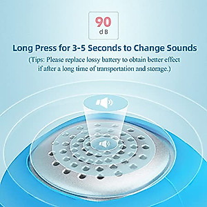 ROCKBROS Electra Bike Bell 90dB Electric Cycling Bells Horn Loud Bicycle Horns Water-Resistant 3 Sound Modes Bike Bells Black