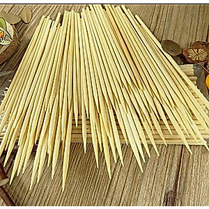 Kabob skewers PACK of 500 8 inch bamboo sticks made from 100 % natural bamboo - shish kabob skewers - (500)