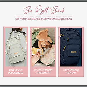 JuJuBe | Be Right Back Baby Diaper Bag Backpack - Travel Backpack for Women - Machine Washable | Tibetan Red