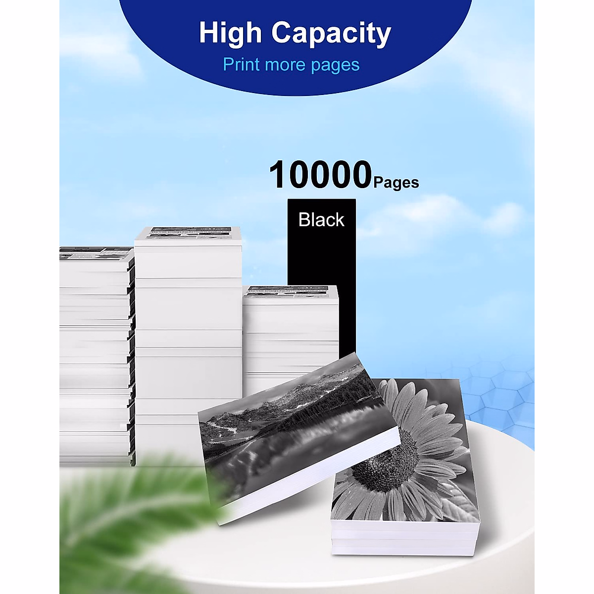 INUDIO Compatible Toner Cartridge Replacement for HP 58X CF258X 58A CF258A Toner Cartridge to Use with HP Laserjet Pro M404n M404dn M404dw MFP M428fdw M428dw M428fdn Printer(Black,2 Pack)