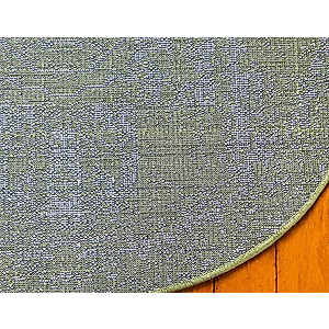 Unique Loom Bromley Collection Area Rug - Wells (3' Round, Green/ Ivory)