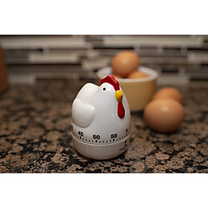 Küchenprofi Henriette Hen Manual 59 Minute Timer, 3.5 Inches, White