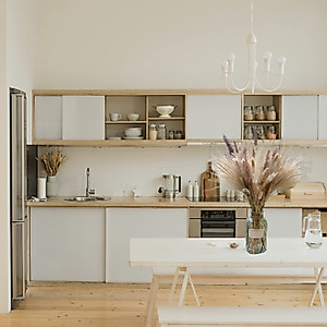 Pampas Grass 80 pcs 17.5 inch Natural Dried Pampas Grass - 15Pcs White Pampas & 15Pcs Brown Pampas & 30Pcs Reed Grass & 20Pcs Bunny Tail Grass,Fluffy Dried Flowers for Home Decor Wedding Boho Decor…