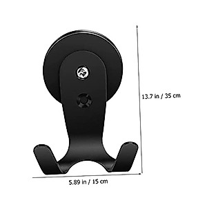 Amosfun 3pcs Coat Front Cup Room Retro Key Punch-Free Metal Mounted Sundries Cap Hook Utility Daily Use Hangers Duty Multi-Functional Hanging Refrigerator Towel Party for Door Round Bags