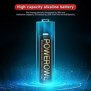 POWEROWL Alkaline AA Batteries 24 Pack & LR44 Batteries 40 Pack