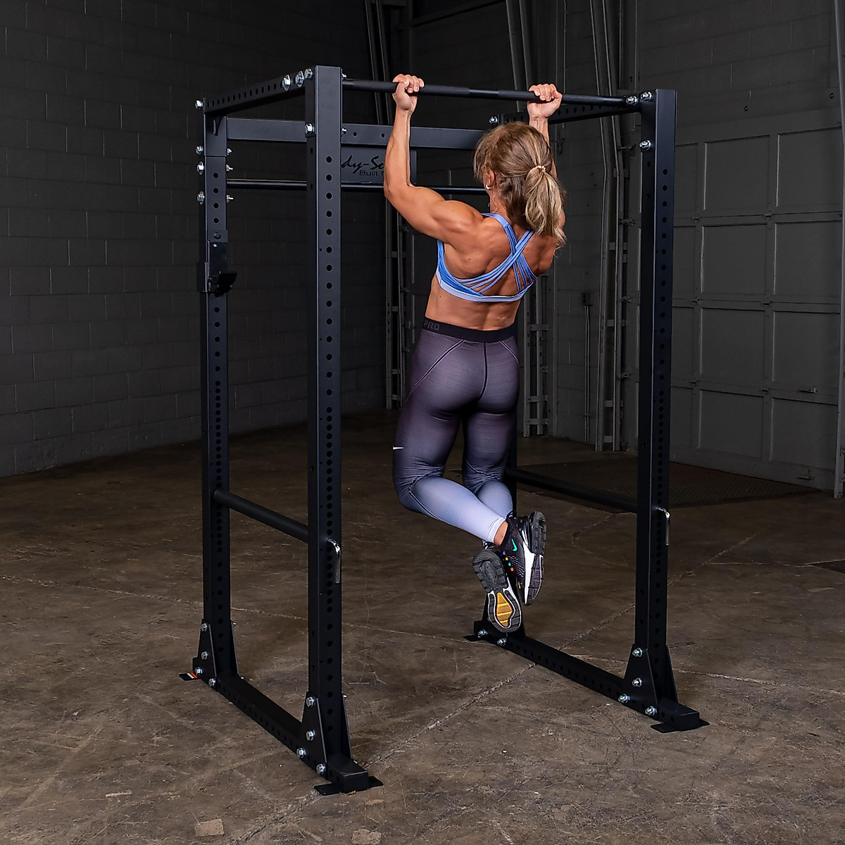 Body-Solid GPR400 Power Rack with 1000 Lb. Weight Capacity for Squats, Deadlifts, and Weightlifting Workout, Black