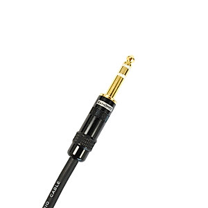 Audio2000's C26003P2 3 Ft 1/4 Inch TRS Right Angle to TRS Patch Cable (2 Pack)