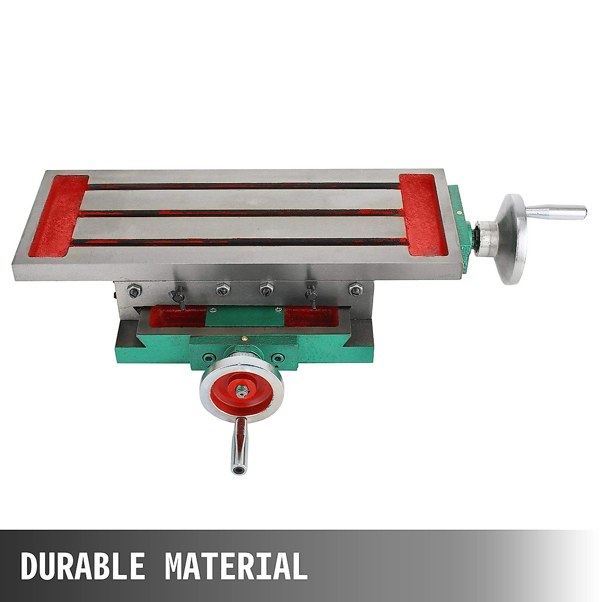 Milling Working Table 17.7 X 6.7 Inch, Compound Milling Machine Work Table 2 Axis 4 Ways Move, Multifunction Milling Working Table Heavy-duty Structure,for Milling and Drilling Machine