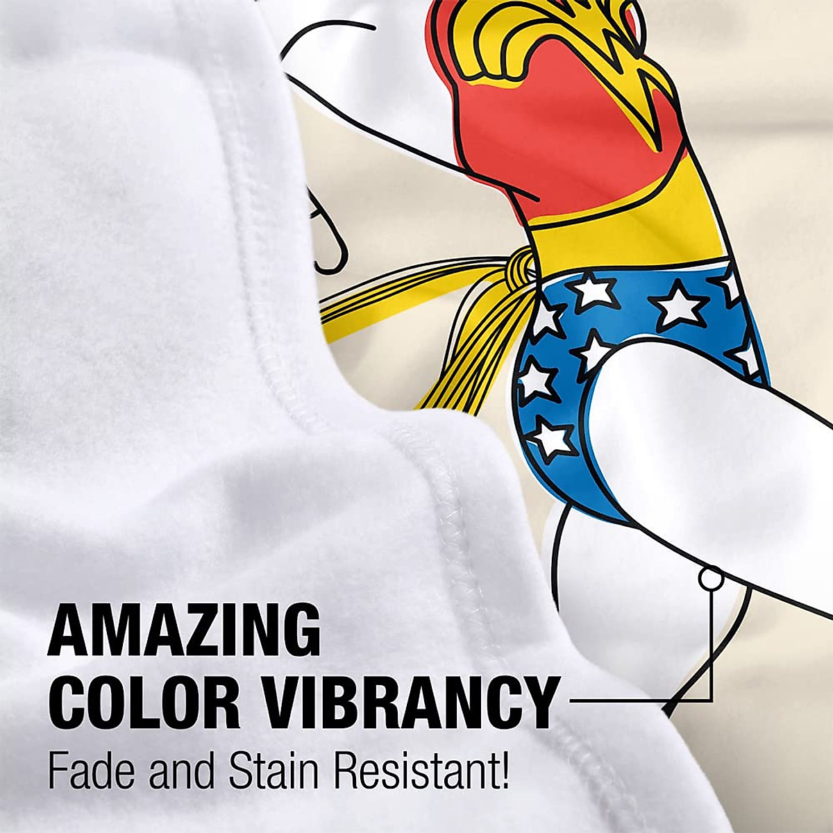 LOGOVISION Wonder Woman Lightweight Baby Blanket, 30"X40", Making A Wonder Woman Unisex for Infants Girls & Boys