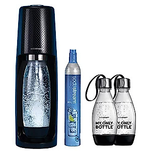 SodaStream Fizzi Sparkling Water Maker with CO2 Carbonator and 2 Extra Bottles -
