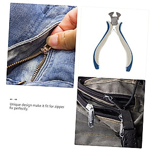 SEWACC Zipper Pliers for Install Tail Gear Slotted Pliers for Outdoor Tents Clothing Bags Sturdy Tool Random Color