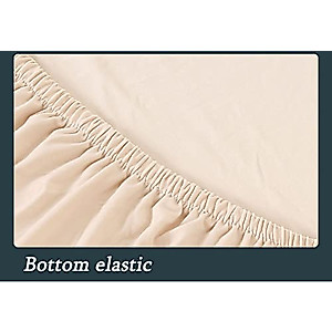 High Stretch Sofa Covers L Shape Sofa Slipcovers Sectional Modern Style Sofa Cover Stylish Solid Color Furniture Protector with Elastic Bottom Non Skid Foam for Living Room -blue-2-4 Seater+4 Seater