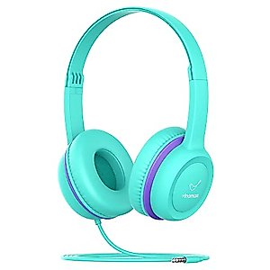 vinamass Kids Headphones, Ear Headphones for Kids, Wired Headphones with Safe Volume Limiter 85dB, Adjustable and Flexible for Kids, Boys, Girls,Suit for School Classroom Students Teens Children