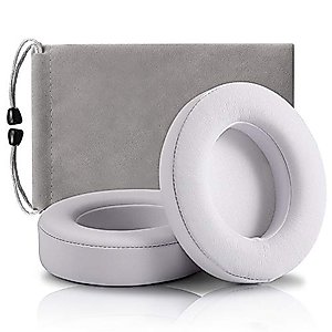 Replacement Ear Pads Cushions, Earpads Cover Compatible with Beats Studio 2 Wireless Wired and Studio 3 Over Ear Headphones 1 Pair (White)