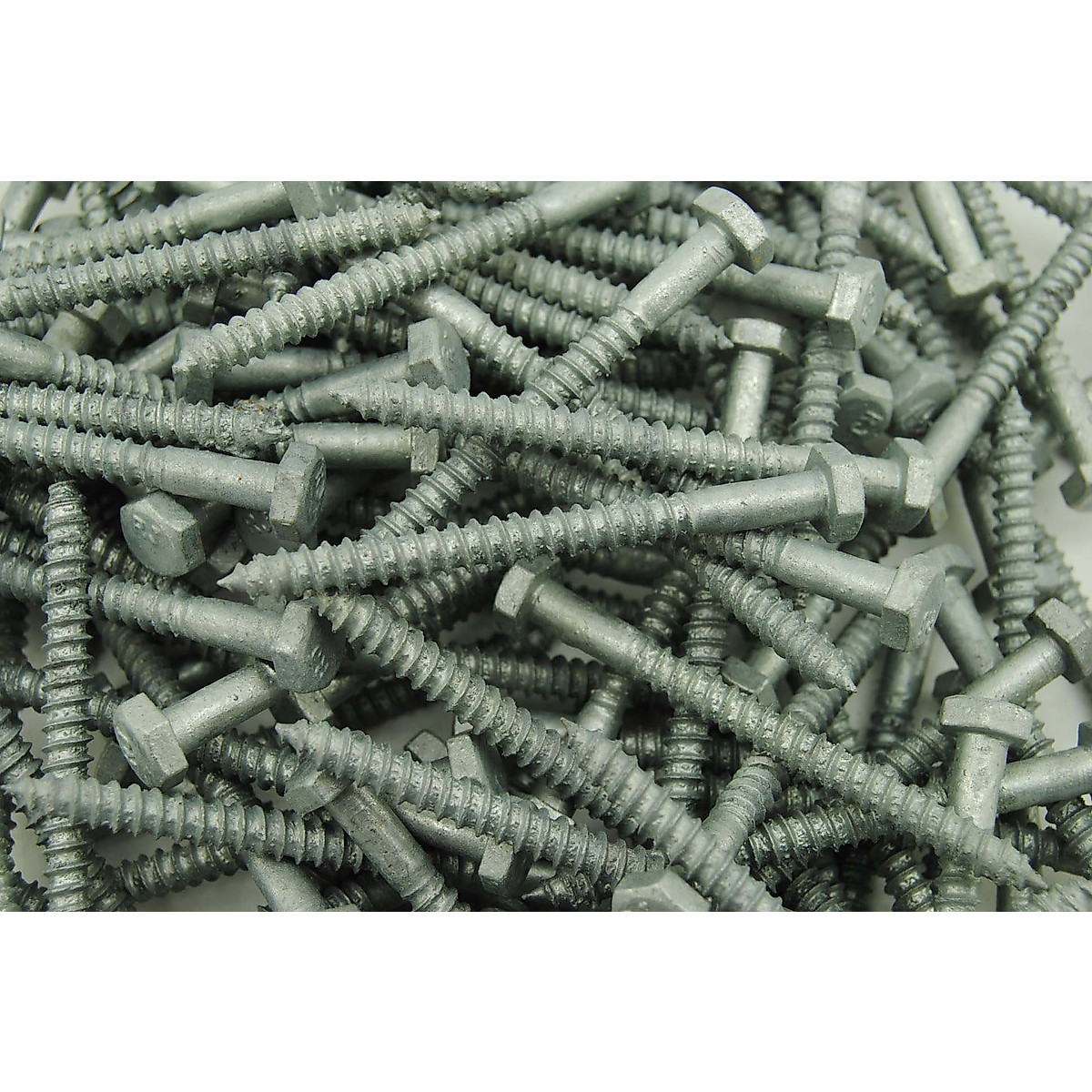 (150) Galvanized Hex Head 1/4 x 3 Lag Bolts Wood Screws