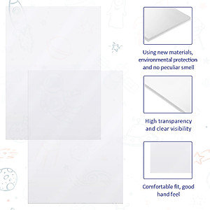 100 Pack Jumbo Card Binder Giant Card Sleeves Big Clear Trading 8.3 x 5.9 Inch Large Plastic Card Sleeves for Sports Games Photo Holder Protection, No Cards