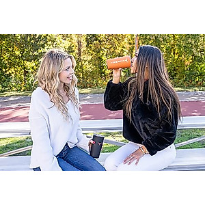 Decorvo Officially Licensed Collegiate Stainless Steel Tumbler - Double Walled Insulated Travel Thermos with Slide Lid - 18 oz (Arizona ST - Red)