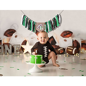Football 1st High Chair Banner,Football 1st/first Birthday Party Decorations,first Year Down Themed Football 1st Birthday Party Decorations,photo Prop Football Party Decor
