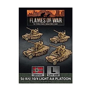Flames of War: Late War: German: SdKfz 10/4 Light AA Platoon (GBX147)