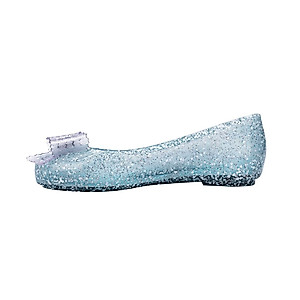 mini melissa Sweet Love + Disney Princess Ballet Flats for Kids, Elsa, 13