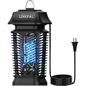 LINKPAL 20W QH50E Bug Zapper Outdoor and Indoor, 4000V High Powered Electric Mosquito Zapper with Switch,Waterproof Mosquito Trap Outdoor,Mosquito Killer,Electronic Fly Zapper for Backyard Patio Home