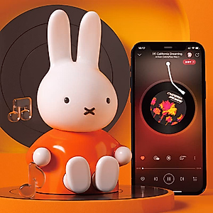Miffy Bluetooth Figurine Speaker, Mini Bluetooth Speaker, Wireless Speaker, Portable Bluetooth Speakers (Light Blue)