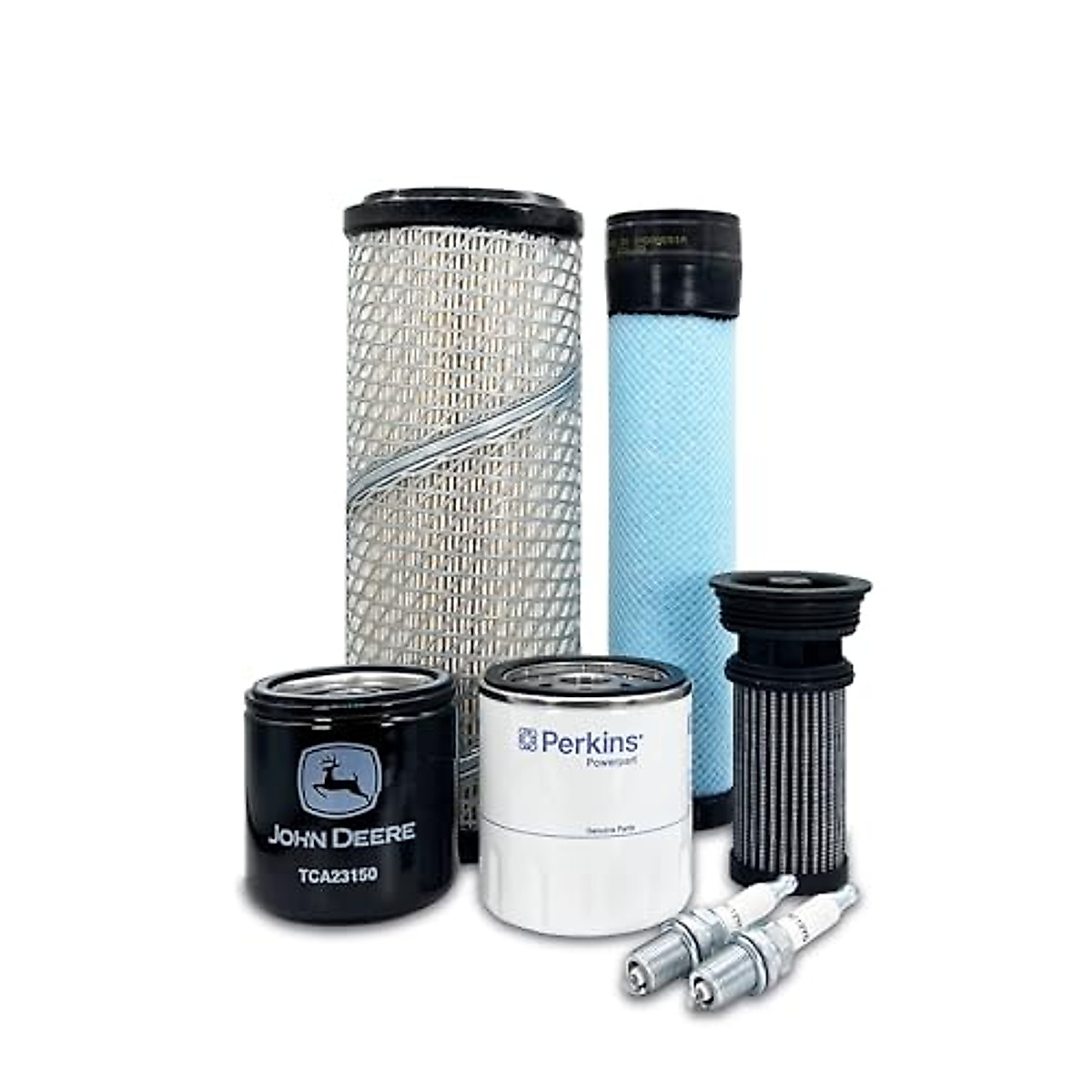 HERO Maintenance Filter Kit For John Deere 652R Quik-Trak Mower Filters Compatible With OEM M131802 M131803 AM125424 AM116304 M805853 TCA23150