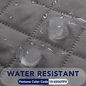 PureFit Reversible Quilted Sofa Cover, Water Resistant Slipcover Furniture Protector, Washable Couch Cover with Non Slip Foam and Elastic Straps for Kids, Dogs, Pets (Sofa, Gray/LightGray)