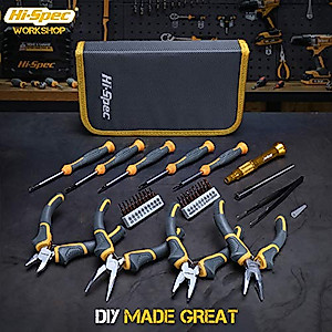 Hi-Spec 32pc Electronics Repair & Opening Tool Kit Set for Laptops, Phones, Devices, Computer & Gaming Accessories. Precision Small Screwdrivers with Pentalobe Bits for iPhones & MacBooks