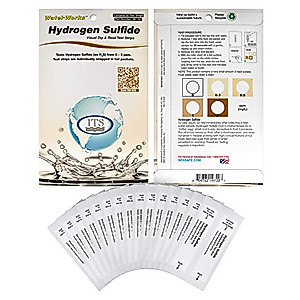 Industrial Test Systems 481167 WaterWorks Hydrogen Sulfide Water Test Strips, 30 foil Packed Tests