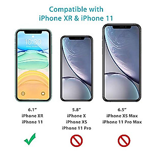 SYNCWIRE Privacy Screen Protector for iPhone 11/XR 6.1'', 2-Pack Unbreakable Anti Spy Tempered Glass Saver Black[Easy Installation Frame][10X Stronger][Bubble Free][Sensitive Touch]