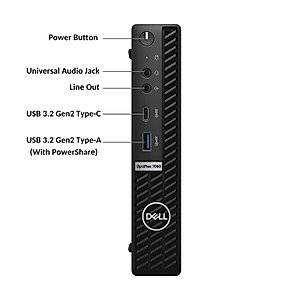 2021 Newest Dell OptiPlex 3080 Micro Form Factor Business Desktop, Intel Core i5-10500T, 16GB DDR4 RAM, 512GB SSD, WiFi, HDMI, Bluetooth, Wired Keyboard&Mouse, Windows 10 Pro (Renewed)