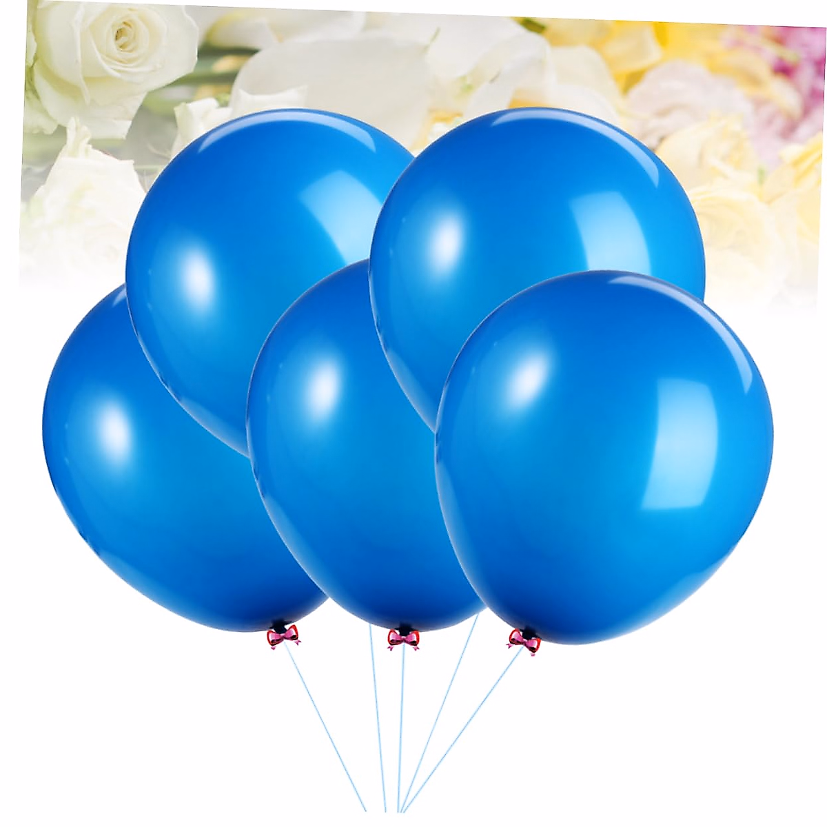 jojofuny 6 Pack Light Blue Latex Balloons Giant 36 Round Birthday Decorative Party Balloons for Wedding Baby Shower