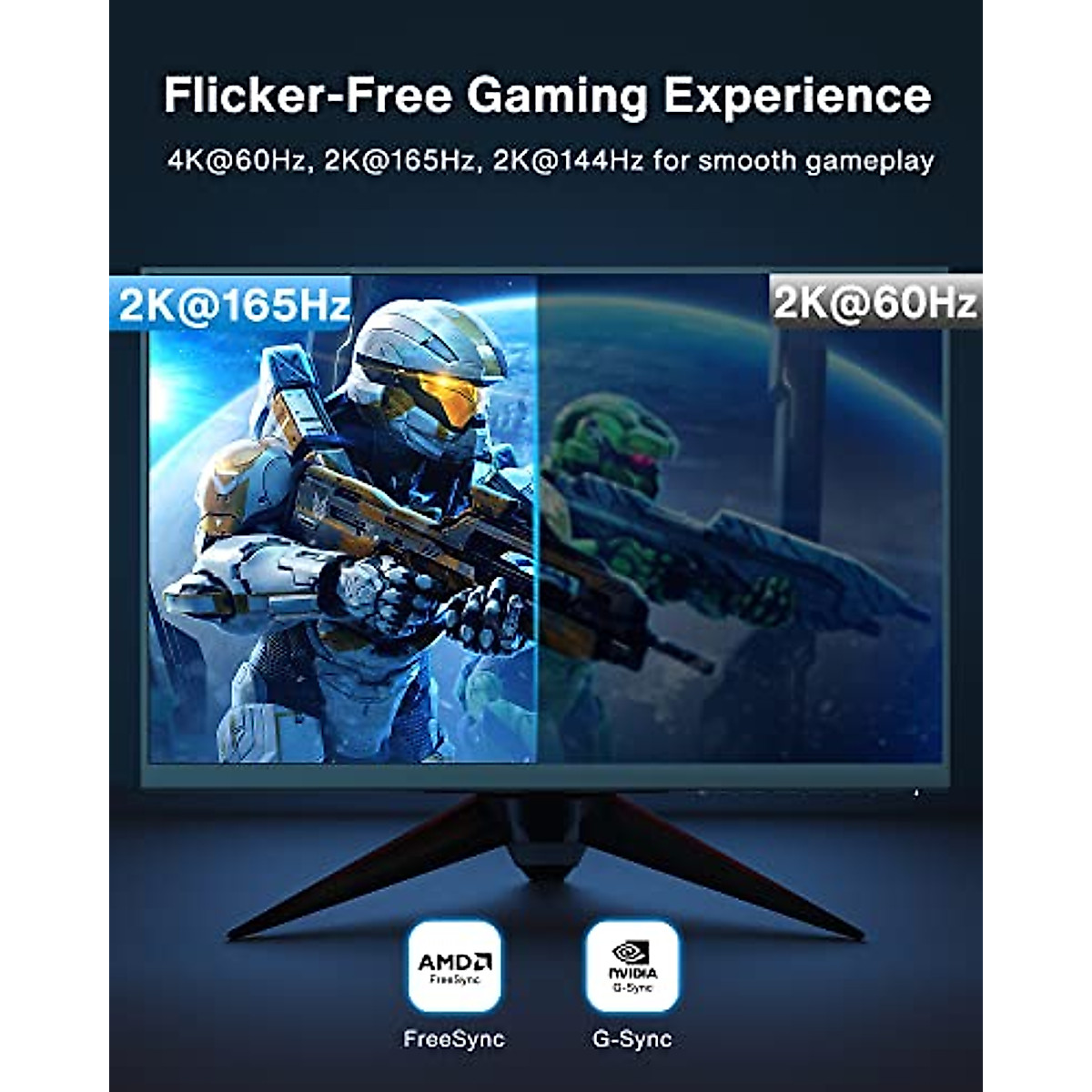 VESA Certified DisplayPort Cable, iVANKY 6.6ft DP Cable 1.2,[4K@60Hz, 2K@165Hz, 2K@144Hz], Gold-Plated Braided High Speed Display Port Cable 144Hz, for Gaming Monitor, Graphics Card, TV, PC, Laptop